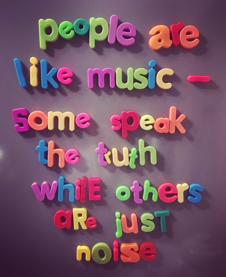 People are like music… | Whatmyfridgesays