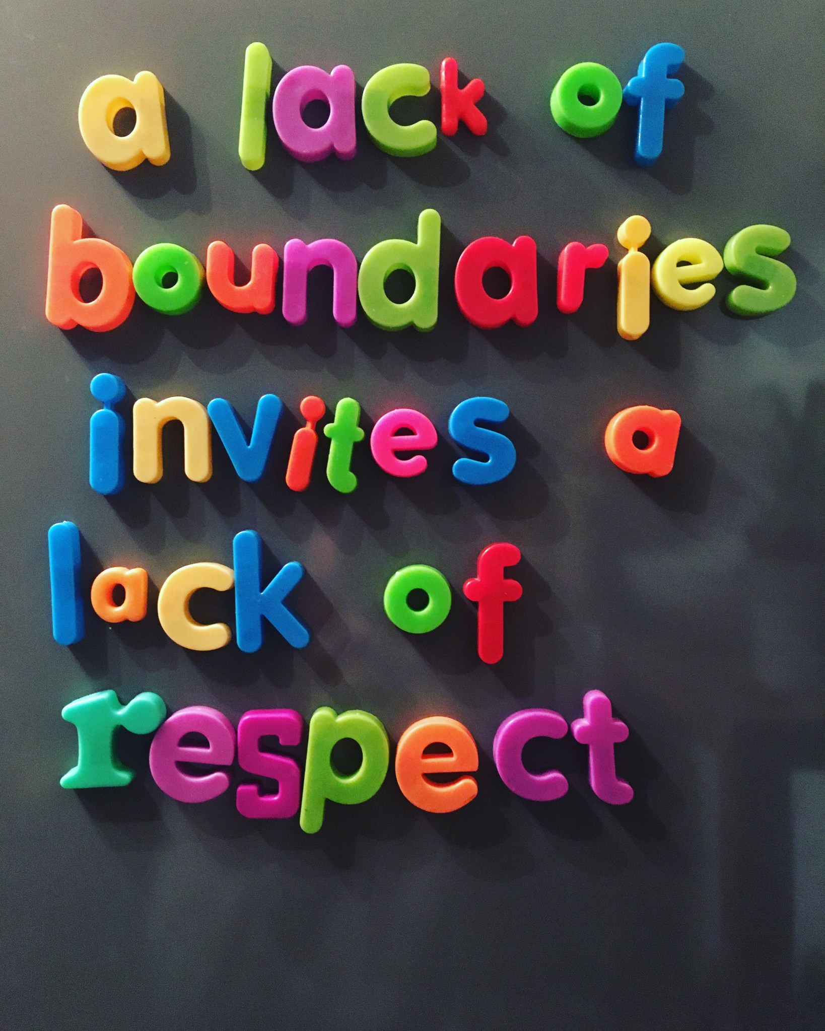 A lack of boundaries invites a lack of respect | Whatmyfridgesays
