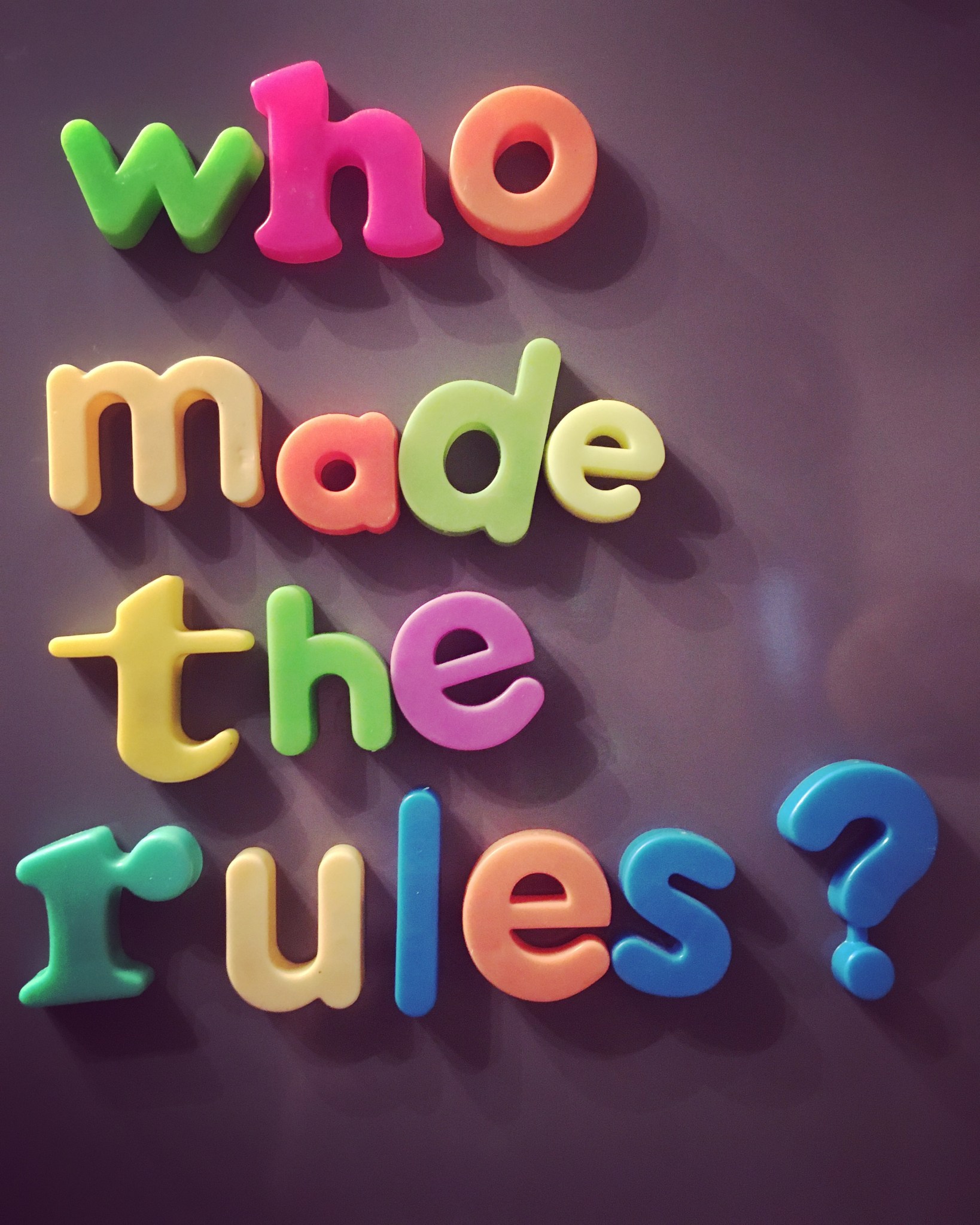 Who made the rules? | Whatmyfridgesays