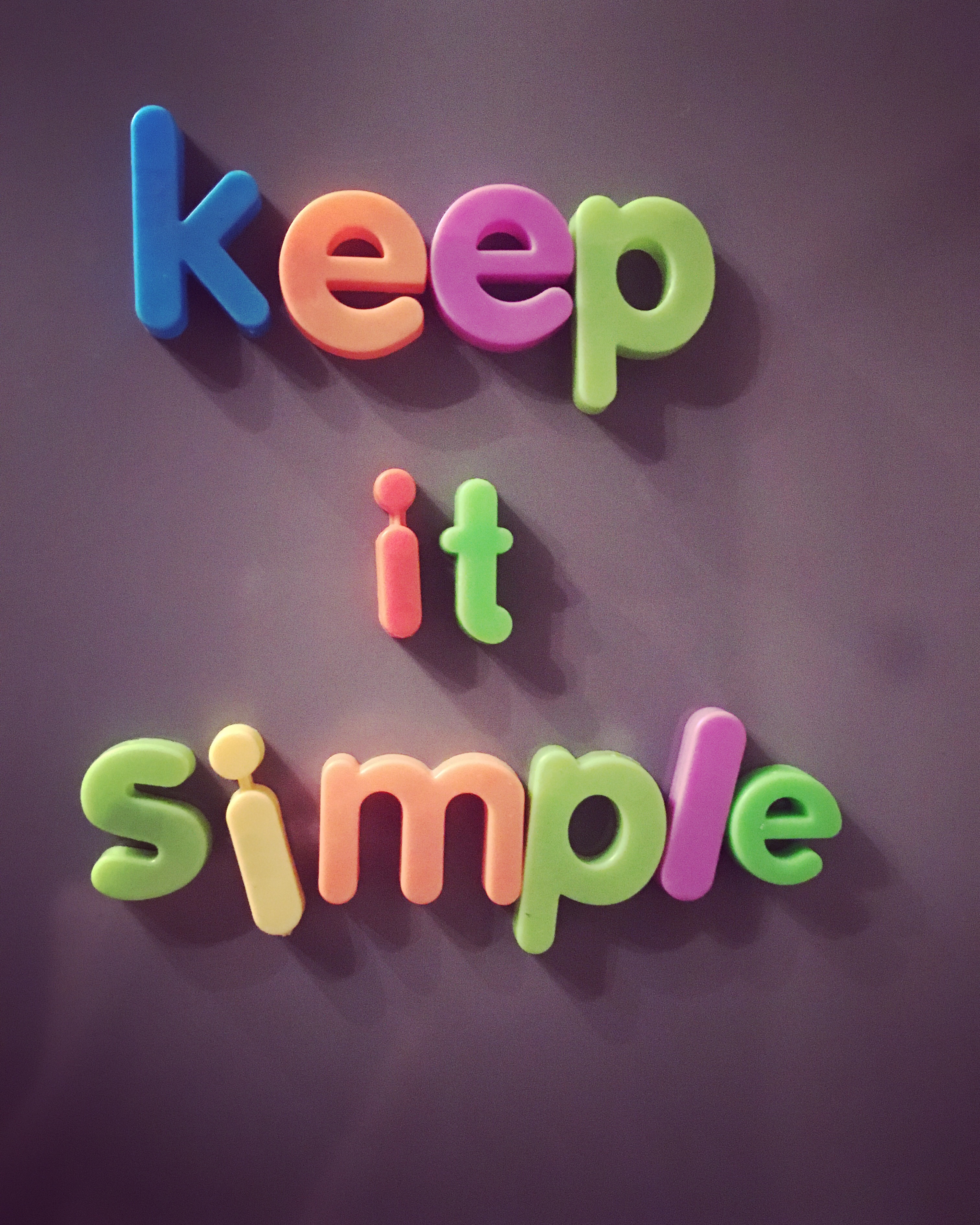 Keep it simple | Whatmyfridgesays
